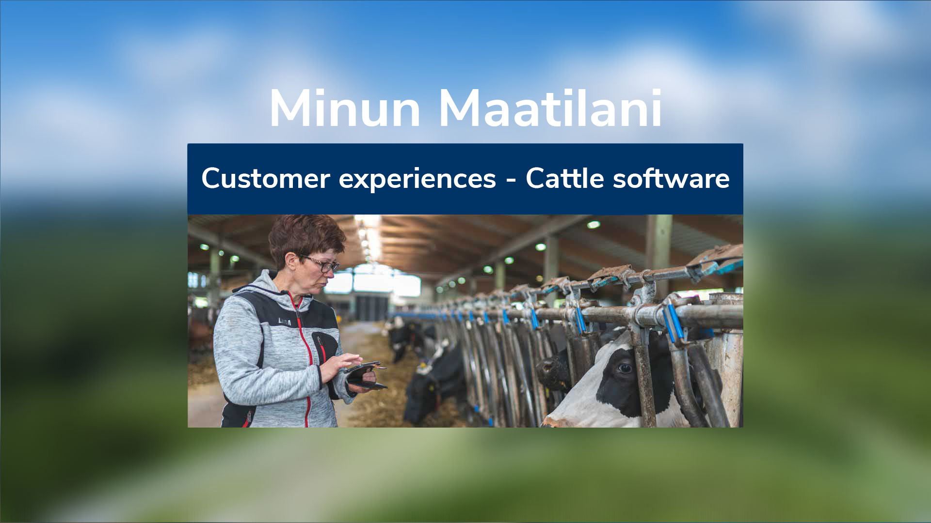 Customized Software Suite Simplifies the Daily Routine of a Dairy Farm ...